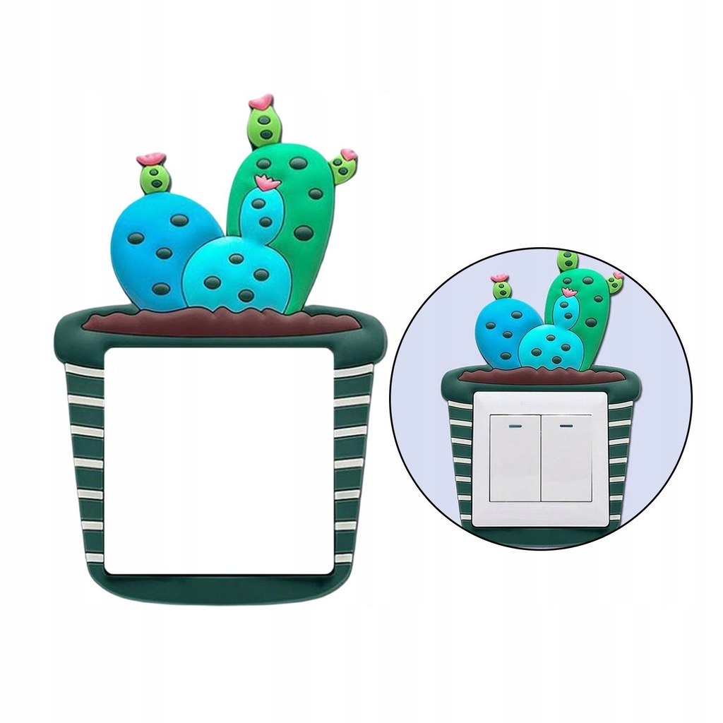 Luminous Light Switch Sticker Kids Baby Nursery Room Cartoon Glowing ...