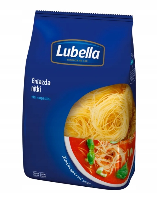 Makaron Lubella gniazda NITKI rosół 400g - 10679522981 - oficjalne ...