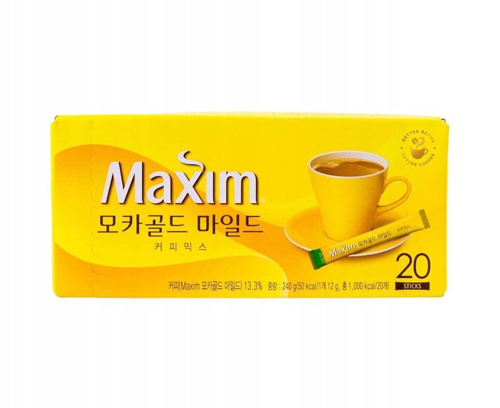 Koreańska kawa rozpuszczalna Maxim 240g - 12327560196 - oficjalne archiwum Allegro