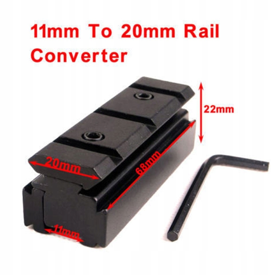 11mm to 20mm Picatinny Rail Conversion Adapter - 12155225449 ...