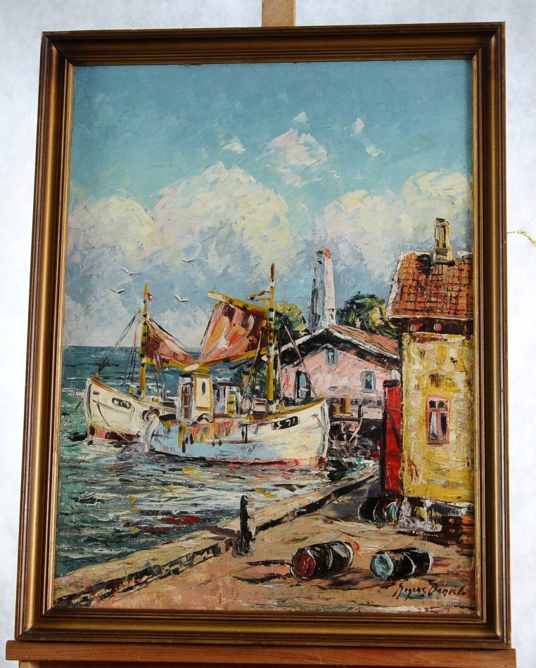 DANIEL MOGENS (1900-?) PRZEPIĘKNY OBRAZ OLEJNY !!! - 14434447101 ...