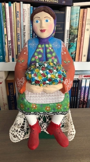 Baba z kwiatami Rzeźba Ludowa Henryk Graczyk - 12897490318 - oficjalne ...