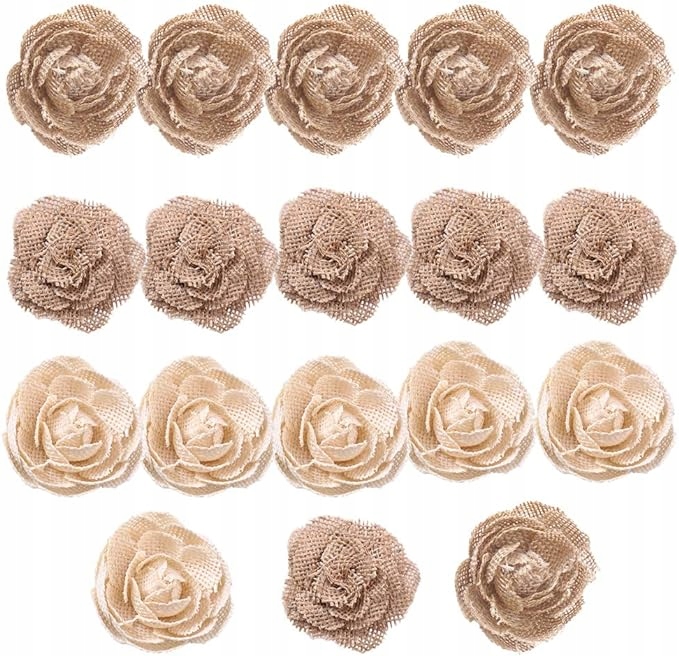 CCINEE KWIATY Z JUTY DEKORACJA 16 SZTUK 110968 - 15238011840 ...