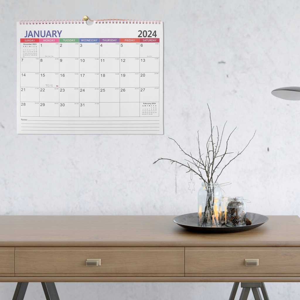 Wall Calendar English Calendar Monthly Calendar - 14325511473 ...