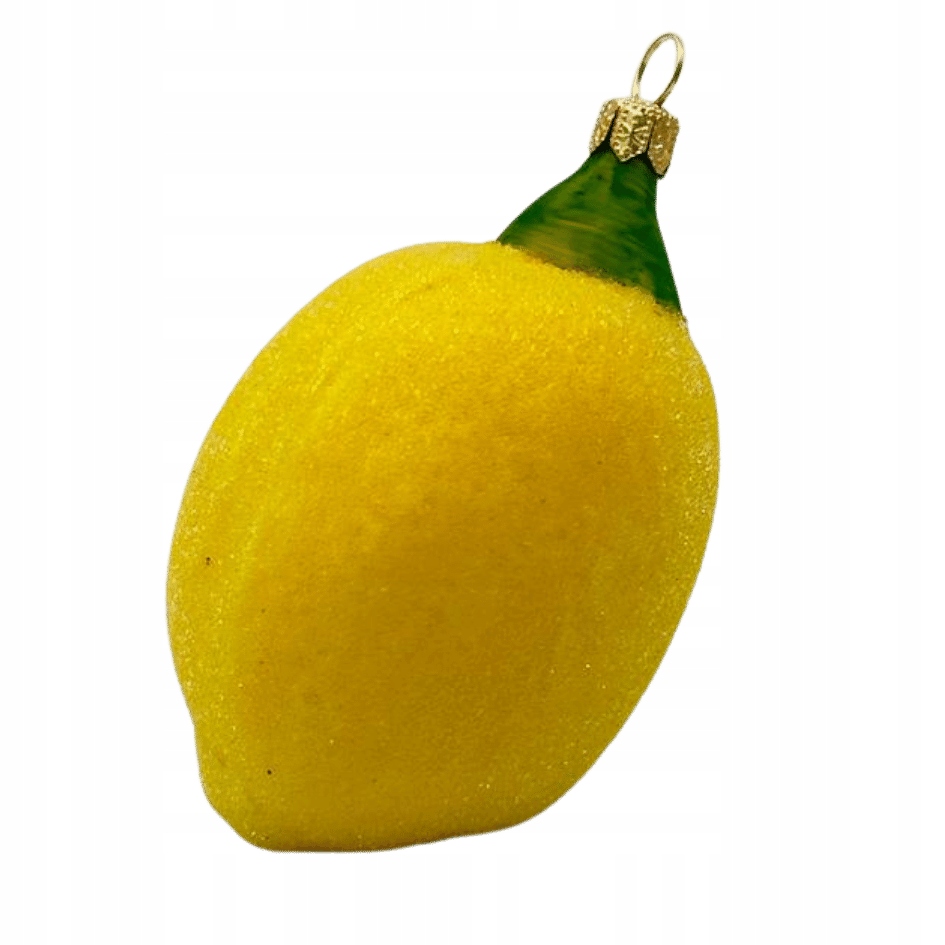 Cytryna szklana bombka ręcznie malowana cytrynka - 14743596670 ...