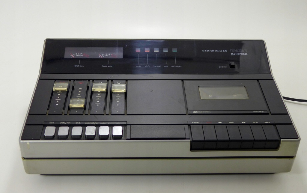 Magnetofon kasetowy Unitra FINEZJA 1 M 536 SD | PRL - 15090107530 ...