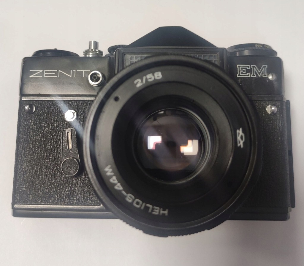 Aparat ZENIT EM + HELIOS 44mm - 12693355171 - oficjalne archiwum Allegro