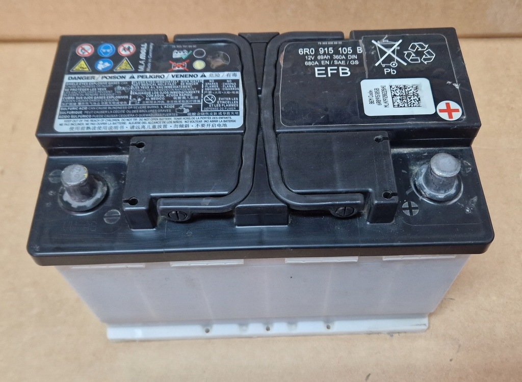 AKUMULATOR 12V 69AH 680A IDEAŁ VW AUDI 6R0915105B - 13992287870 ...