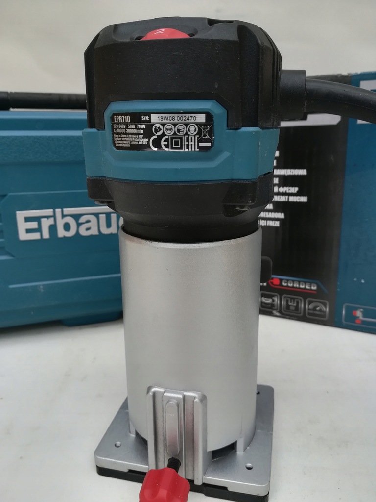 RĘCZNA FREZARKA KRAWĘDZIOWA ERBAUER 710W EPR710 - 8599627824 ...