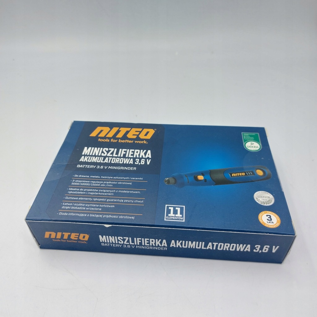 Miniszlifierka akumulatorowa 3,6V NITEO ST FABRYCZ - 13279204797 - oficjalne archiwum Allegro