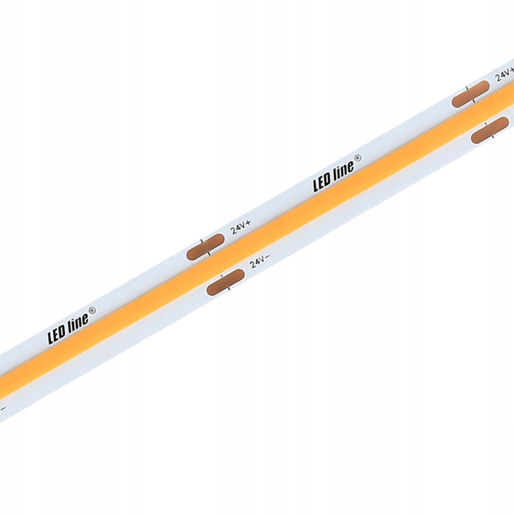 TAŚMA LED NEON COB JEDNOLITA LEDLINE CIEPŁA 24V 5M - 11873927691 ...