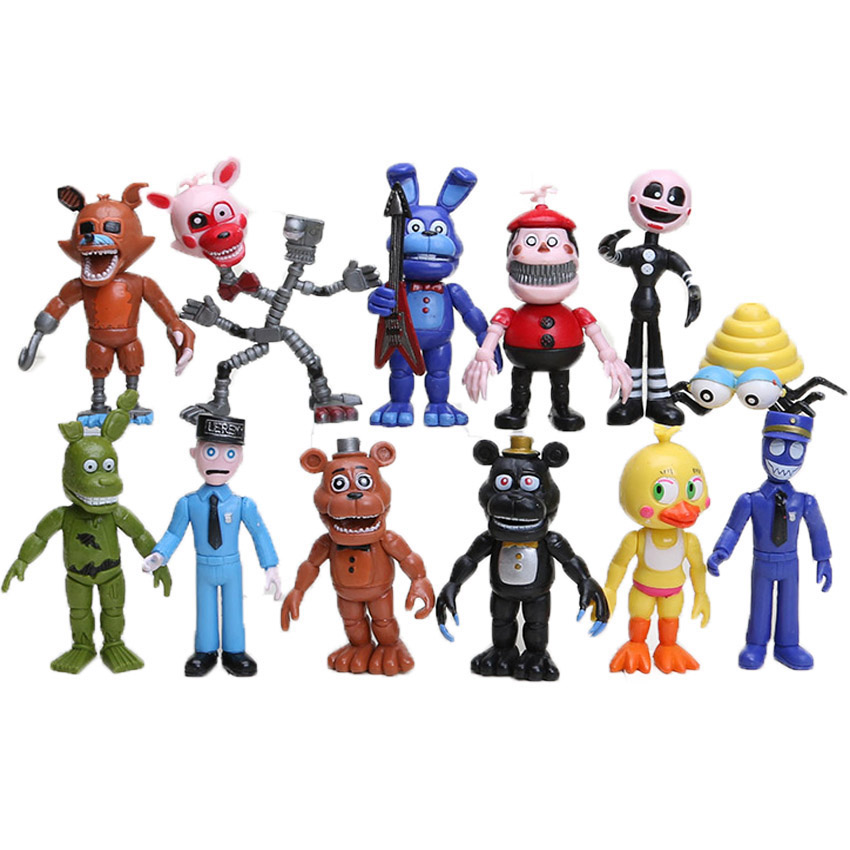 FIGURKI Five Nights at Freddy's FNAF 12 SZT+WOREK - 7566000915 ...
