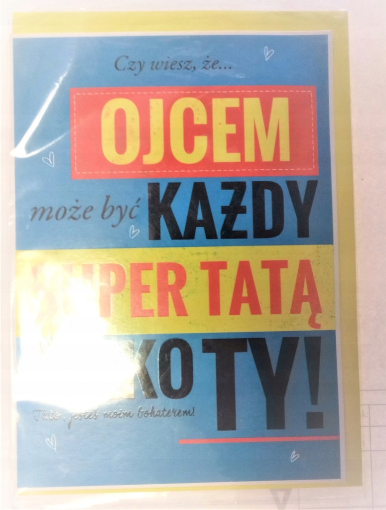 Życzenia prezent dla TATY na urodziny TATY OJCA - 8792462364 ...