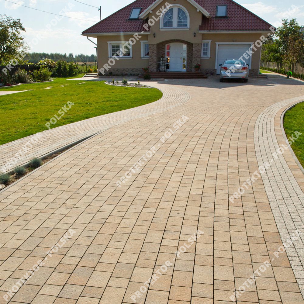 BRUK-BET kostka betonowa KONTUR brukowa tarasowa - 12753128021 - oficjalne archiwum Allegro