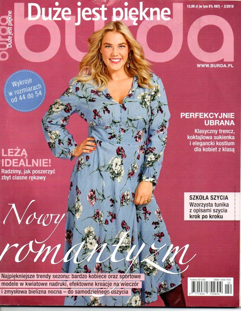 BURDA 2/2018 Duże jest piękne - 13664843741 - oficjalne archiwum Allegro