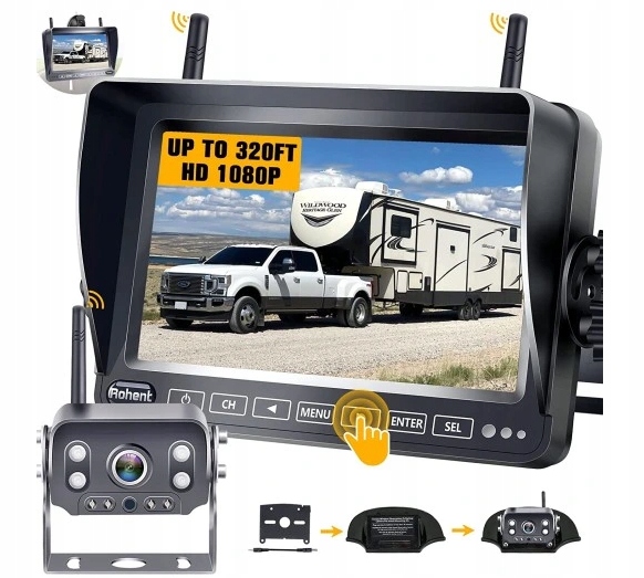 DoHonest RV Backup Camera Bezprzewodowa HD 1080P - 13487155391 ...