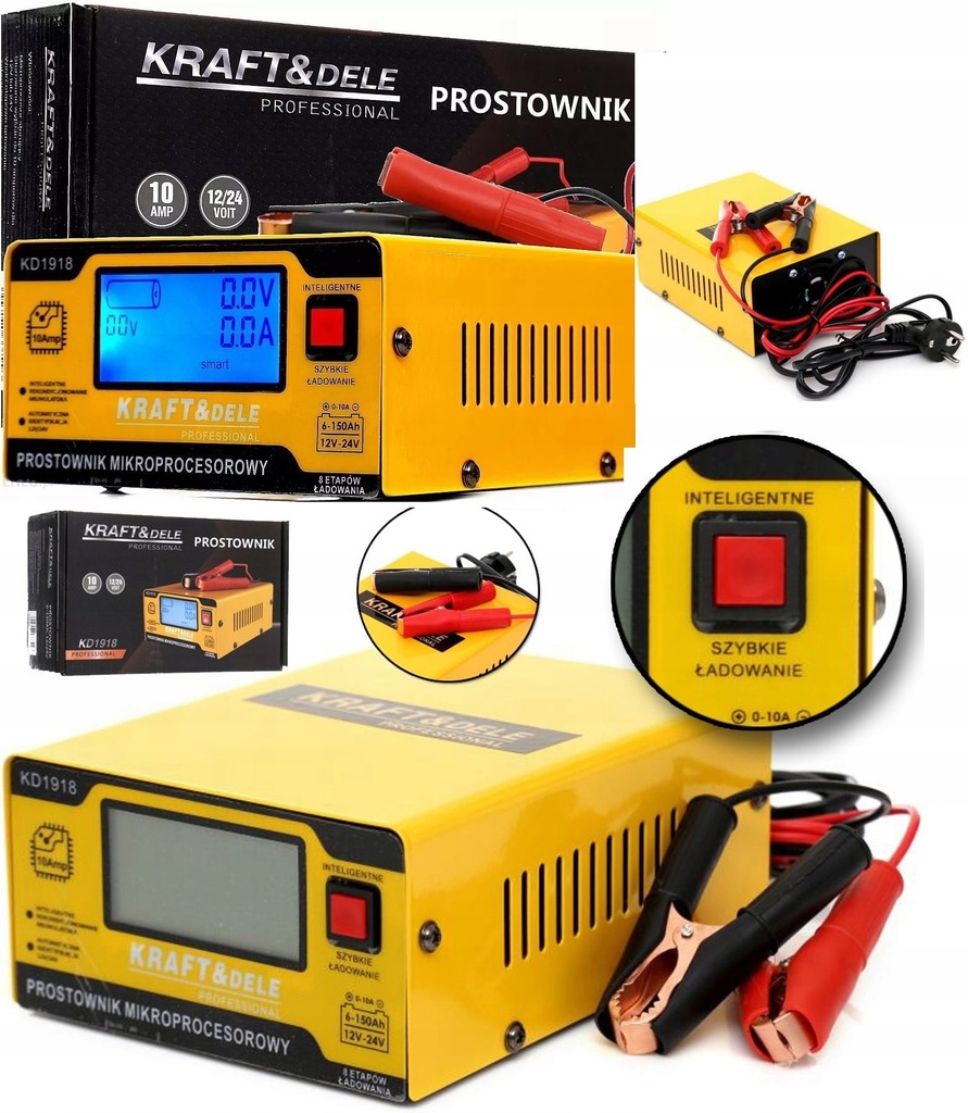 MOCNY Szybki VOLT Smart A86 PROSTOWNIK 6V 12V 15A - 13098877299 - oficjalne archiwum Allegro