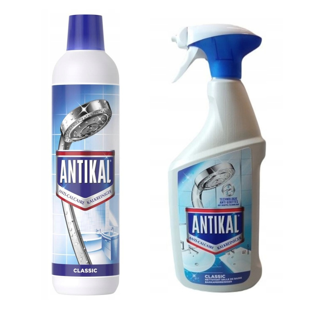 ANTIKAL CLASSIC Odkamieniacz łazienki 770ml+zapas - 13746875488 ...