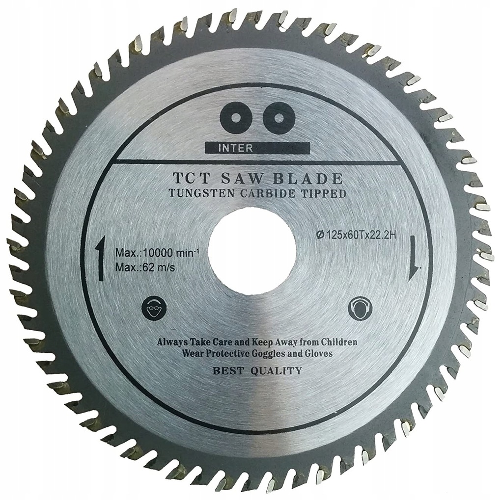 TARCZA WIDIOWA DO DREWNA widia 125 mm x 22,2x 60T - 9443765804 - oficjalne archiwum Allegro