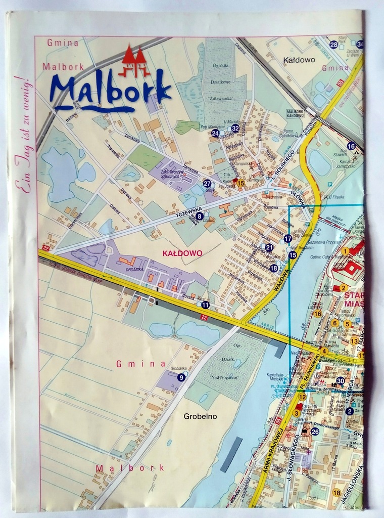 GMINA MALBORK - MAPA - 12042710250 - oficjalne archiwum Allegro