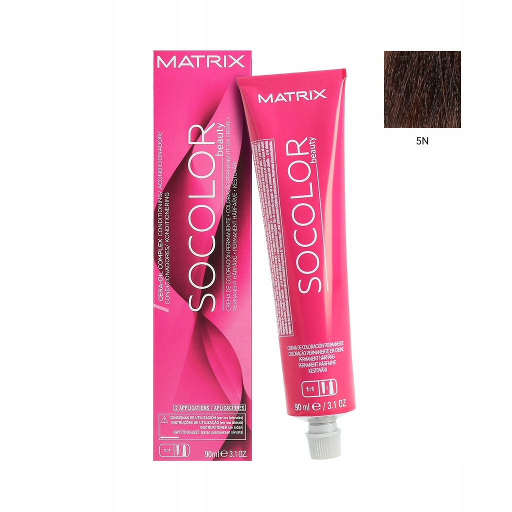 MATRIX SOCOLOR BEAUTY FARBA DO WŁOSÓW KOLOR 5N - 7422752060 - oficjalne ...