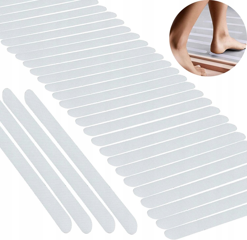 36x ANTYPOŚLIZGOWE PASKI SAMOPRZYLEPNA DO SCHODY - 12771221381 ...