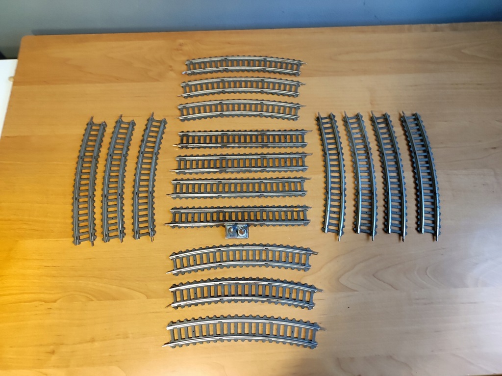 TORY KOLEJKA H0 PROSTE,ŁUKI oryginał z PRL-u- 17 SZTUK Zobacz !!! - 15022981156 - oficjalne ...