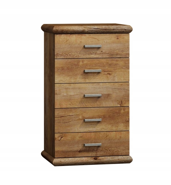 Купить Узкий комод 70 см, 5 ящиков, светлый ясень КР15: отзывы, фото и ...