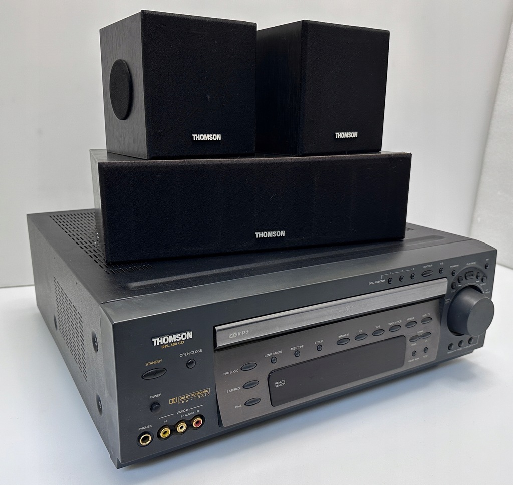 Amplituner THOMSON DPL 600 CD 5.1 z odtwarzaczem CD + Głośniki - 15268225790 - oficjalne ...
