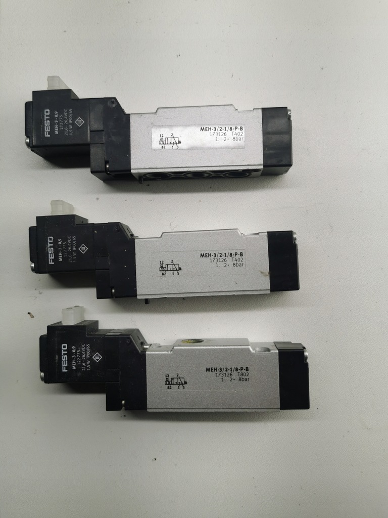 Elektrozawór FESTO MEH-3/2-1/8-P-B 173126 24V DC - 9878664927 ...