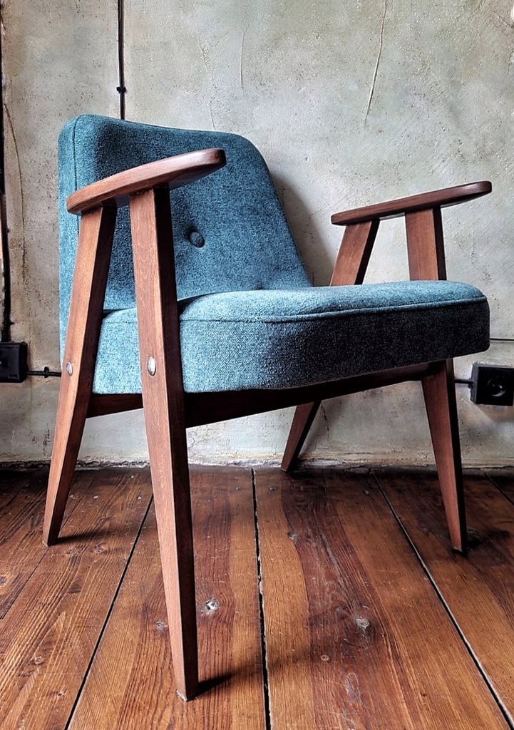 Fotel Chierowski 366 Design PRL - 13934018167 - oficjalne archiwum Allegro