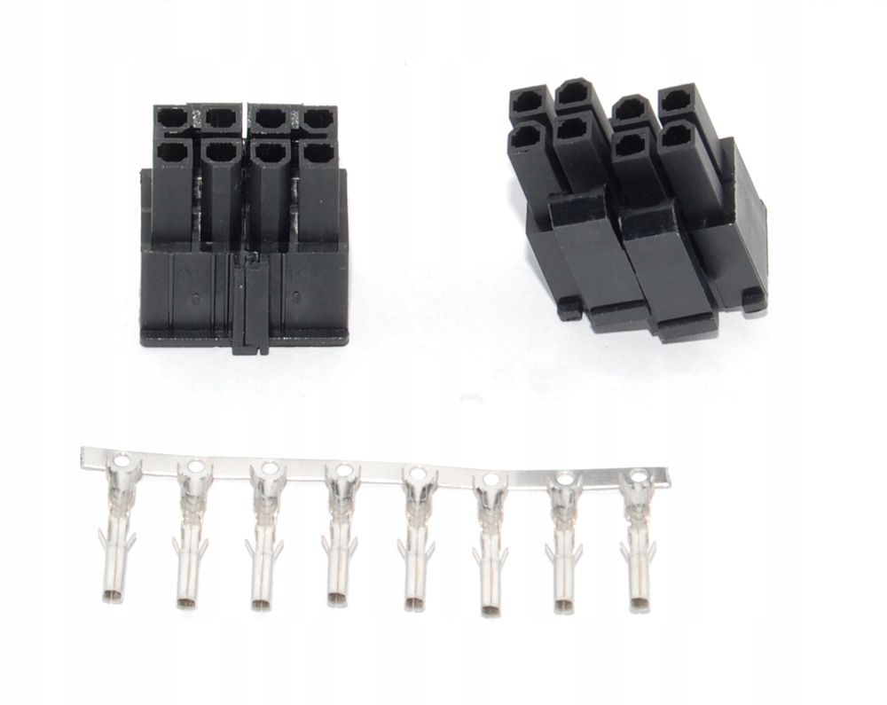 Wtyk wtyczka zasilania CPU P8 4+4 pin + konektory - 12589528265 ...