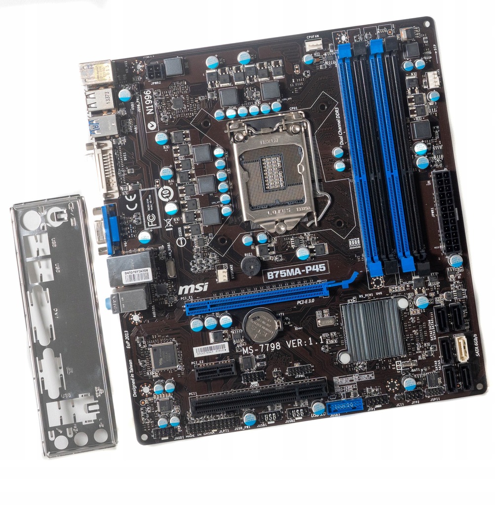 PŁYTA GŁÓWNA MSI B75MA-P45 s1155 USB3 DVI 32GB OC - 12383544770 ...