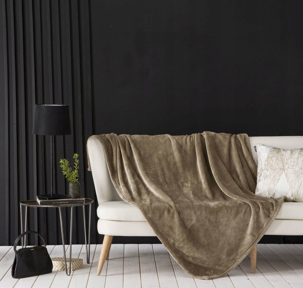 BELPLA 160x220 KOC HISZPANSKI NARZUTA PLED brązowy - 11636946674 ...