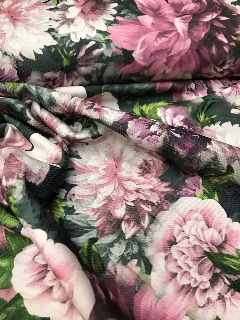 Tkanina zasłonowa NOWOŚĆ Kwiaty SZER. 155cm - 11925119133 - oficjalne archiwum Allegro