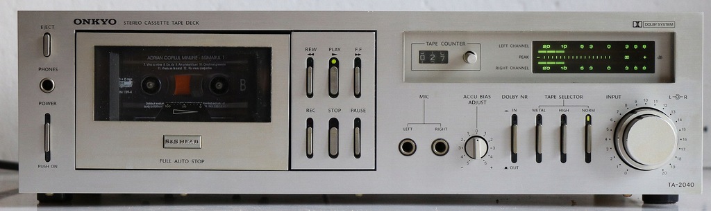 Magnetofon kasetowy ONKYO TA2040 S&S Head Bias - 11507292102 ...