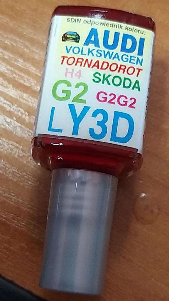 ZAPRAWKA LAKIERNICZA VW SKODA SEAT LY3D Y3D tornad - 13080450335 ...