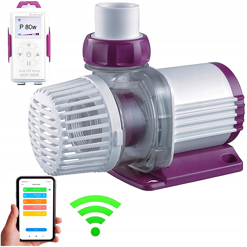 POMPA OBIEGOWA JEBAO WIFI SMART MDP-6000 6200l/h - 13236714884 - oficjalne archiwum Allegro