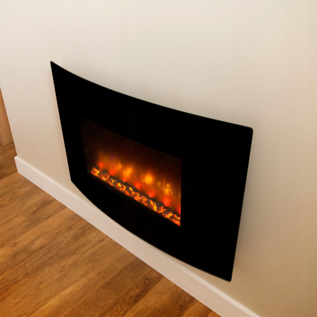 Kominek elektryczny wiszący LED Z GRZANIEM 92 cm - 13357178409 ...