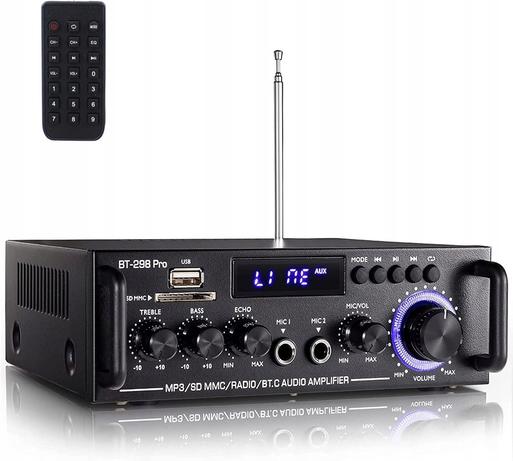 WZMACNIACZ STEREO BLUETOOTH DO GŁOŚNIKÓW KOLUMN PILOT - 16380479386 - oficjalne archiwum Allegro