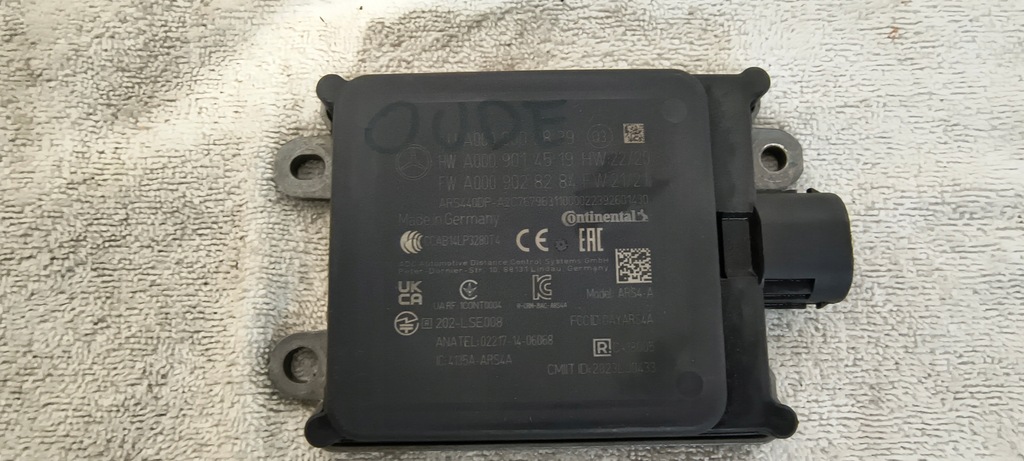 RADAR SENSOR DISTRONIC ACC MERCEDES A0009002839 - 15788531394 ...