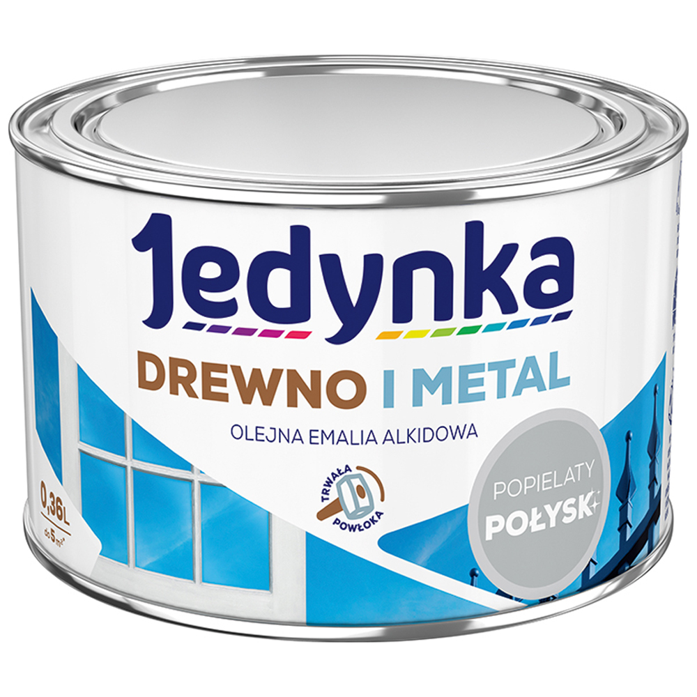 Jedynka DRIME OLEJNA Emalia Popielaty Połysk 0,36L - 12731540134 - oficjalne archiwum Allegro