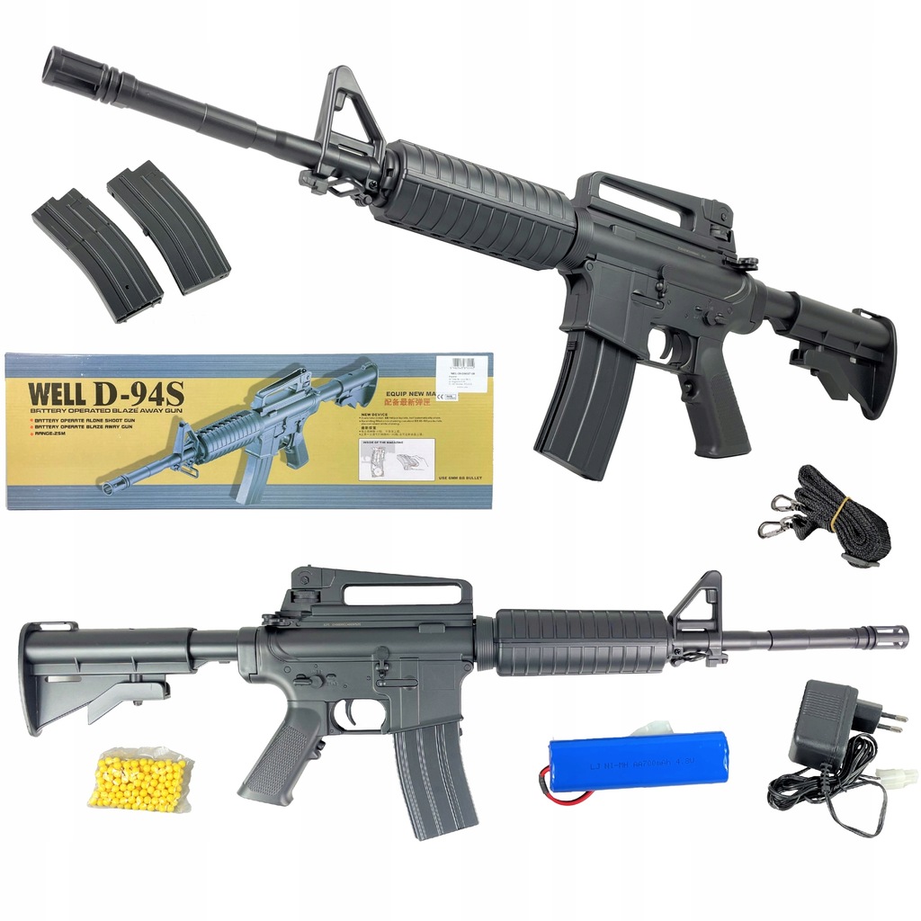 KARABIN NA KULKI M4 PISTOLET AUTOMAT ELEKTRYK ASG - 13239250235 ...