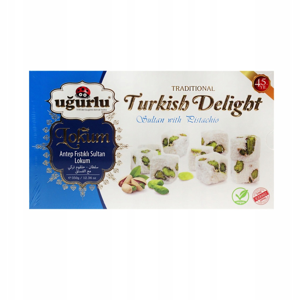 LOKUM SUŁTANA Z PISTACJAMI 350 g UGURLU TURCJA - 13323262646 ...