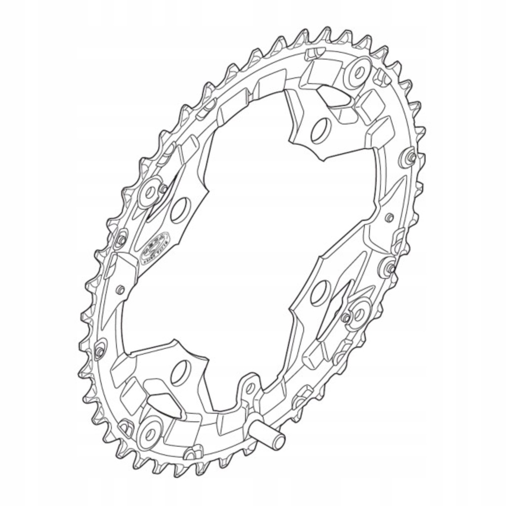 Tarcza korby zębatka Shimano Alivio 44T FC-M430 - 12618836487 - oficjalne archiwum Allegro