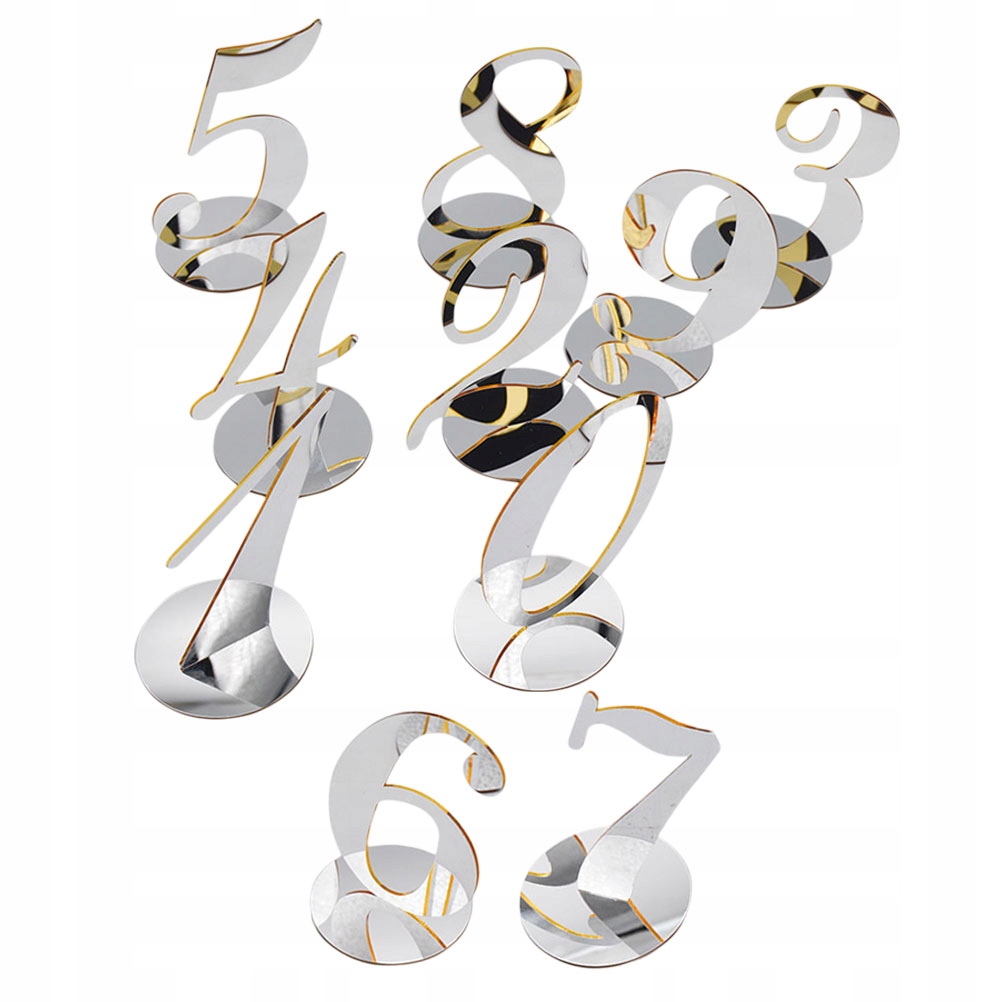 Seat Card Table Digital Sign Numbers Decor 10 Pcs - 14169087768 ...