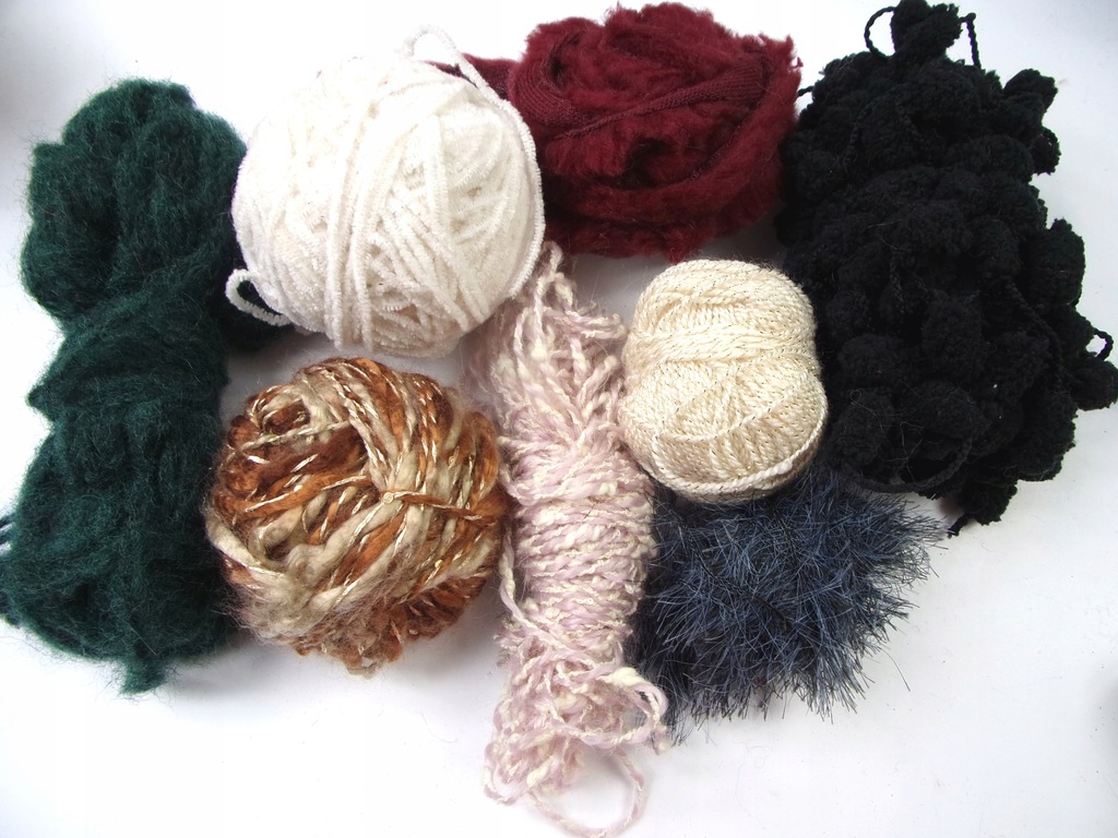 WŁÓCZKA włóczki kolorowe i ozdobne 215g / C31 - 12755283735 - oficjalne archiwum Allegro