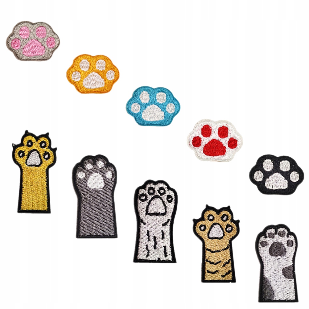 Animal Paw Stickers Cat Patches Banner 10 Pcs - 14226428174 - oficjalne ...