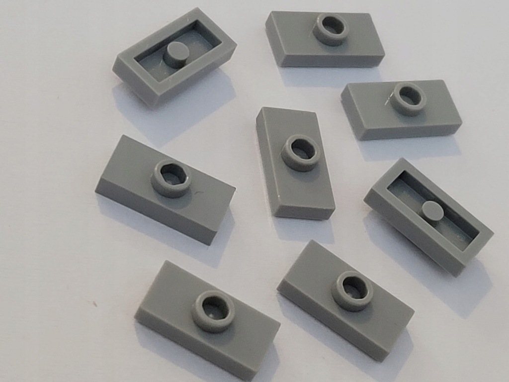 LEGO płytka z wypustką 1x2 4211451 j. szara 8 szt - 11547107006 ...