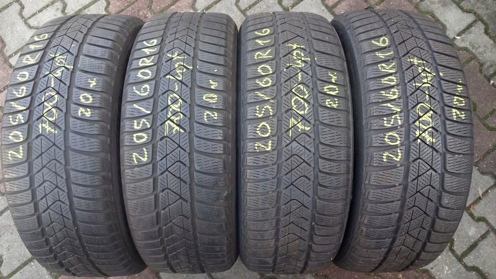 Opony zimowe 205/60R16 Pirelli Sottozero 96H 2020r - 12838231082 - oficjalne archiwum Allegro